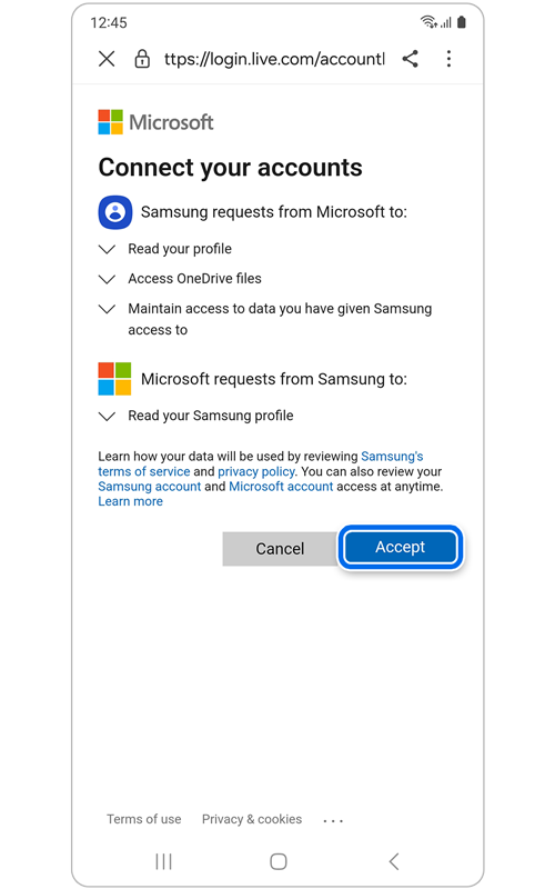 How to synchronize OneDrive with your Galaxy device