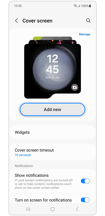 Customise your Galaxy Z Flip5's cover screen wallpaper | Samsung UK