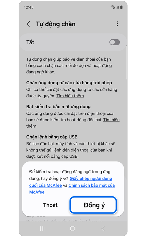 Bảo vệ thiết bị Galaxy của bạn bằng tính năng Auto Blocker mới