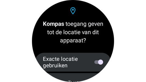 Gebruiksaanwijzing voor de kompas-app op de Galaxy Watch | Samsung BE