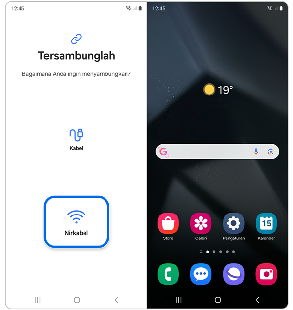 Cara menggunakan aplikasi Smart Switch untuk mentransfer data antara ...