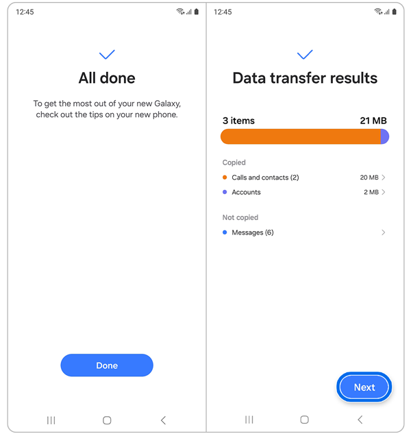 How to use the Smart Switch app to transfer data between Galaxy devices ...
