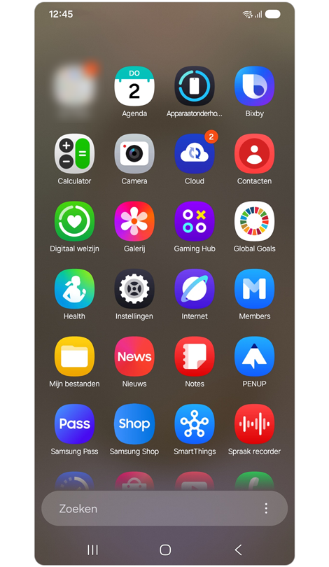 Wijzigingen op het Apps-scherm op de Samsung Galaxy S25 Serie | Samsung ...