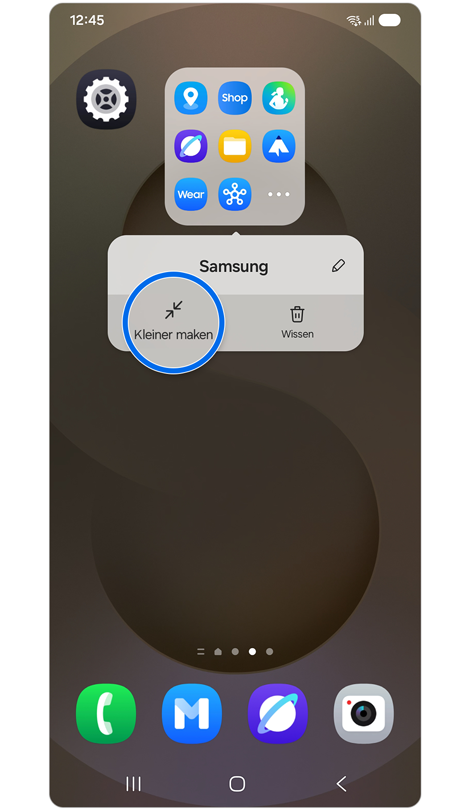 Wijzigingen aan het startscherm op de Samsung Galaxy S25 | Samsung NL