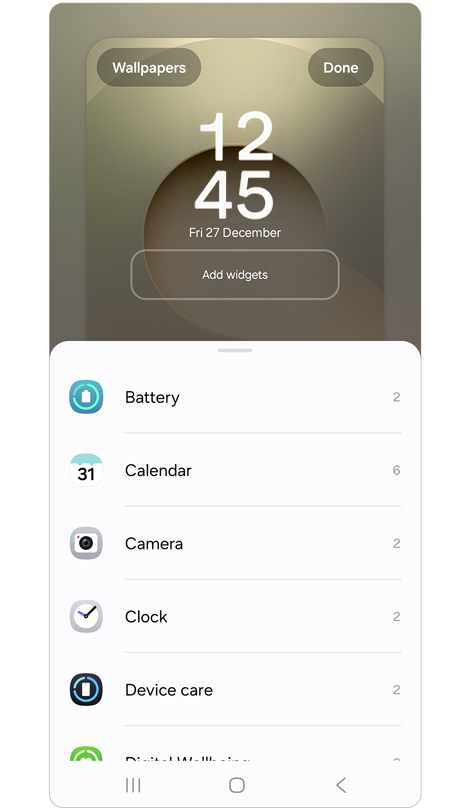 Brief widgets on your Samsung Galaxy devices Lock screen | Samsung ...