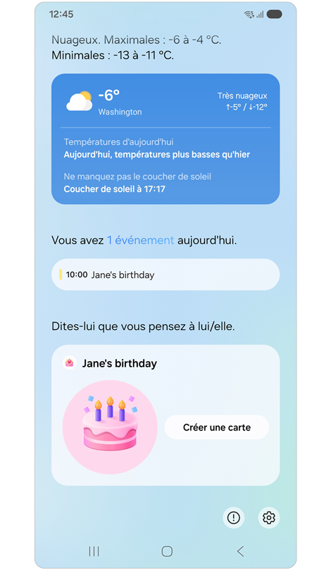 Maîtriser les widgets Now bar et Now brief sur votre Samsung Galaxy S25 | Samsung FR