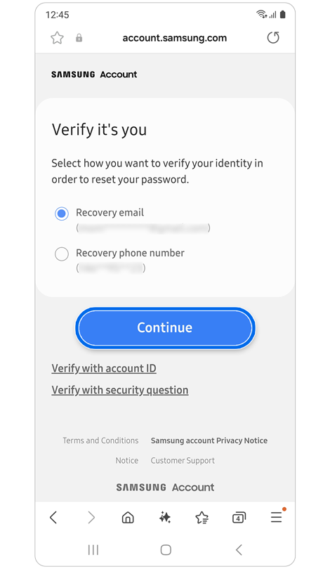 How to recover your Samsung account ID and reset your password | Samsung UK