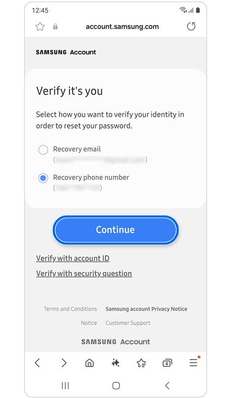 How to recover your Samsung account ID and reset your password | Samsung UK