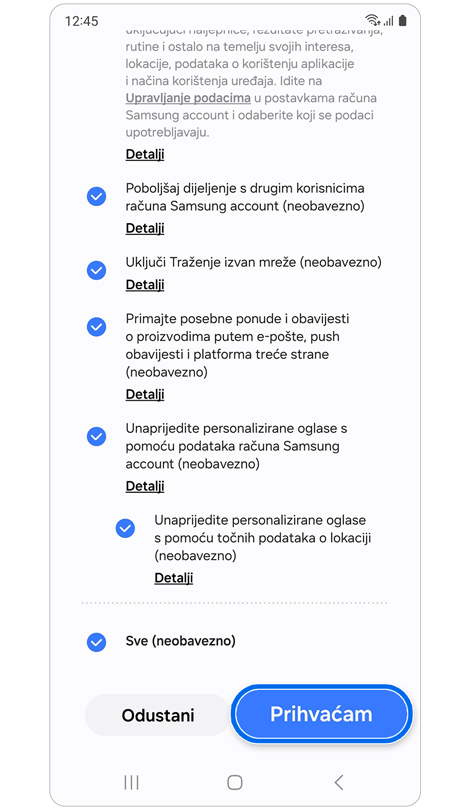 Kako kreirati Samsung account | Samsung HR