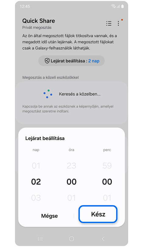 A Quick Share használata egy fájl telefonok között történő megosztásához | Samsung Magyarország