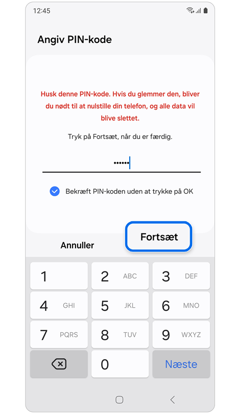 Lås din Samsung Galaxy op med en tidligere skærmlåsningsmetode | Samsung Danmark