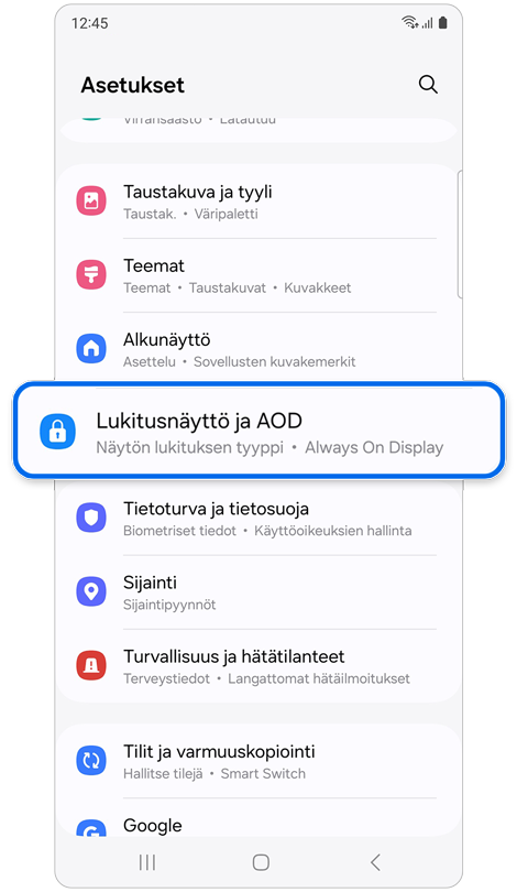 Avaa Samsung Galaxyn lukitus aiemmalla näytön lukitusmenetelmällä ...