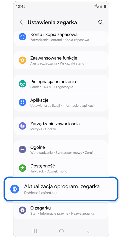 Jak zaktualizować oprogramowanie i aplikacje na zegarku Samsung Galaxy ...
