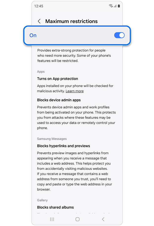 Protect Your Galaxy Phone With The Auto Blocker Feature Samsung Uk