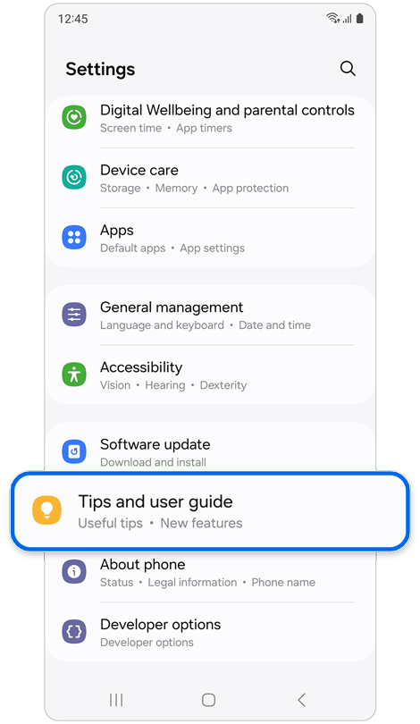 How to access the digital user guide on your Samsung Galaxy | Samsung CA