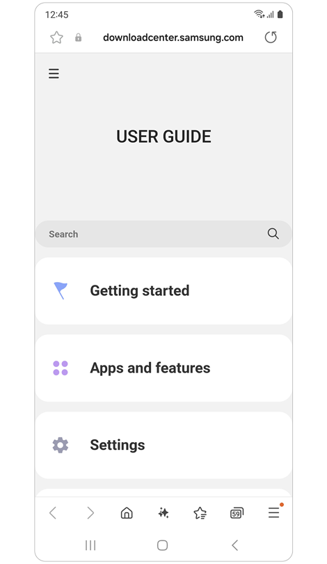 How to access the digital user guide on your Samsung Galaxy | Samsung CA