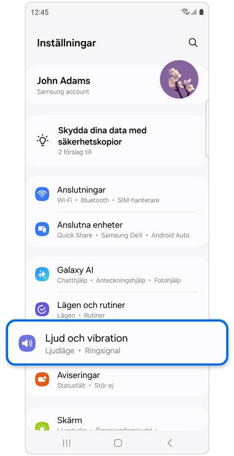 Ljud, vibrationer och aviseringar på dina Samsung Galaxy-enheter ...