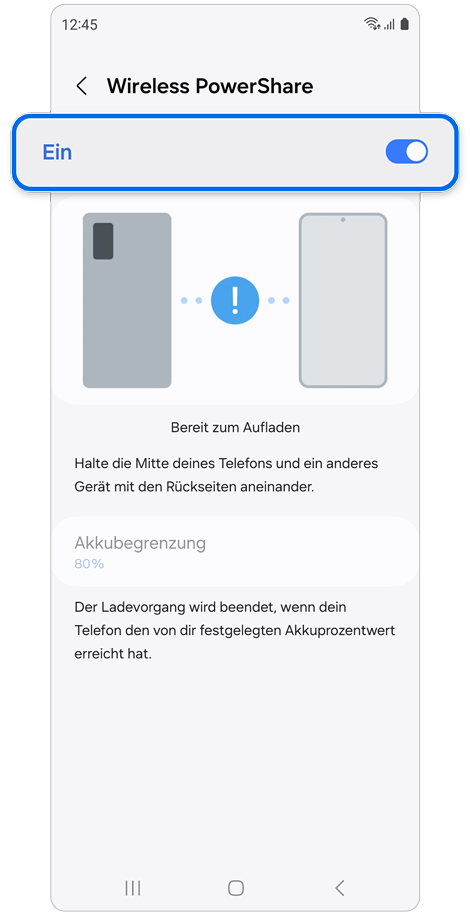 Wie man die Funktion Wireless PowerShare auf dem Galaxy Gerät verwendet ...