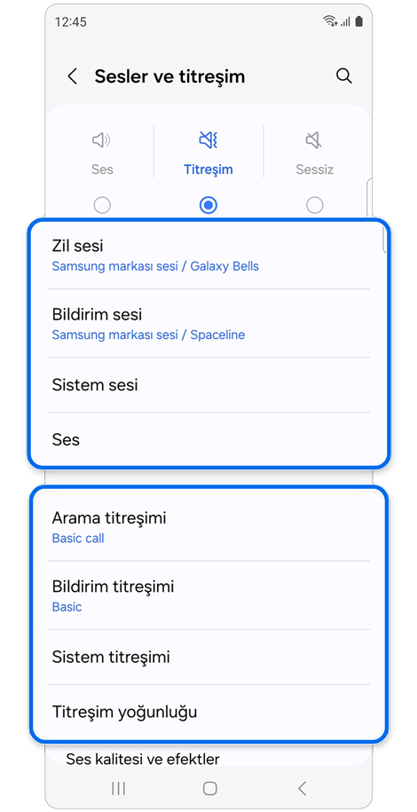 Samsung Galaxy cihazlarınızda sesler, titreşimler ve bildirimler ...