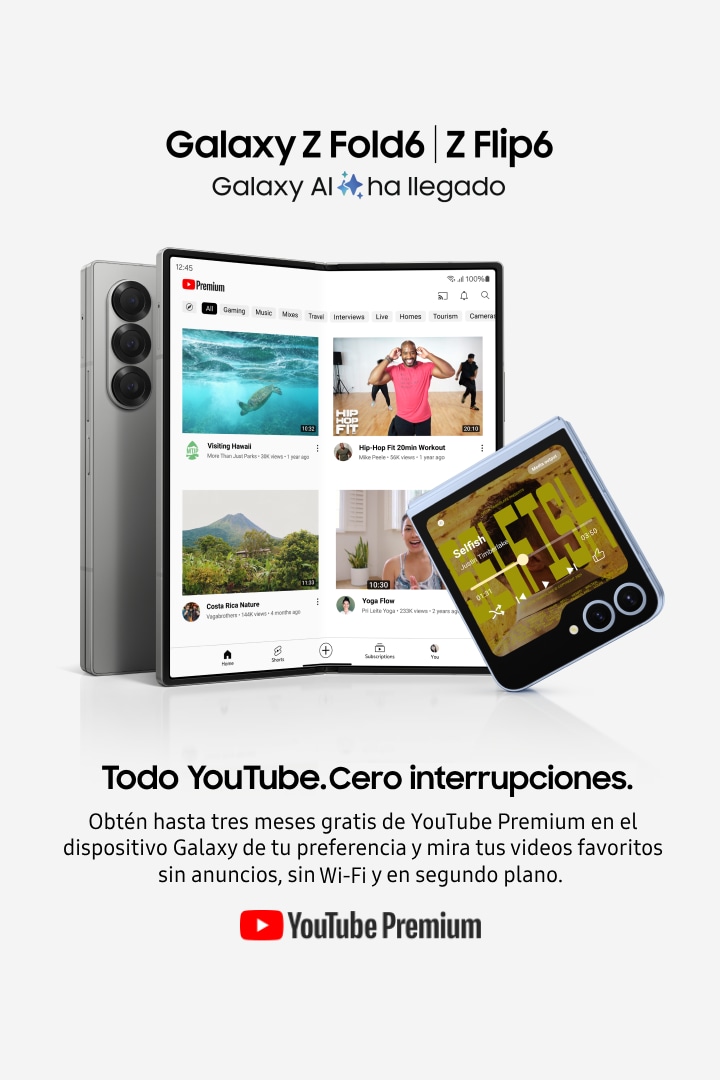YouTube Premium Redención de Cuenta | Samsung México
