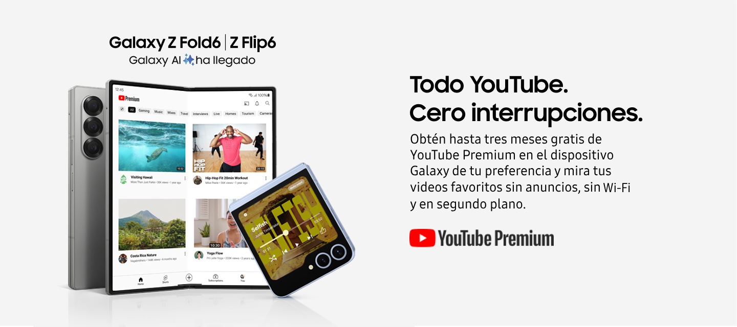 YouTube Premium Redención de Cuenta | Samsung México