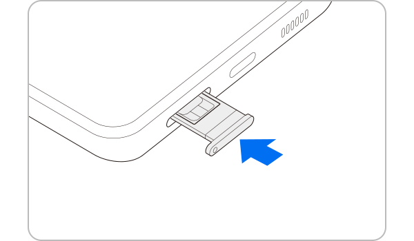 How to install a nano-SIM or eSIM card on the Samsung S22 Series