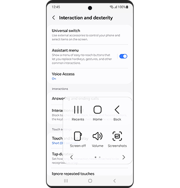 Mobile Assistant Menu | Accessibility | Samsung Malaysia