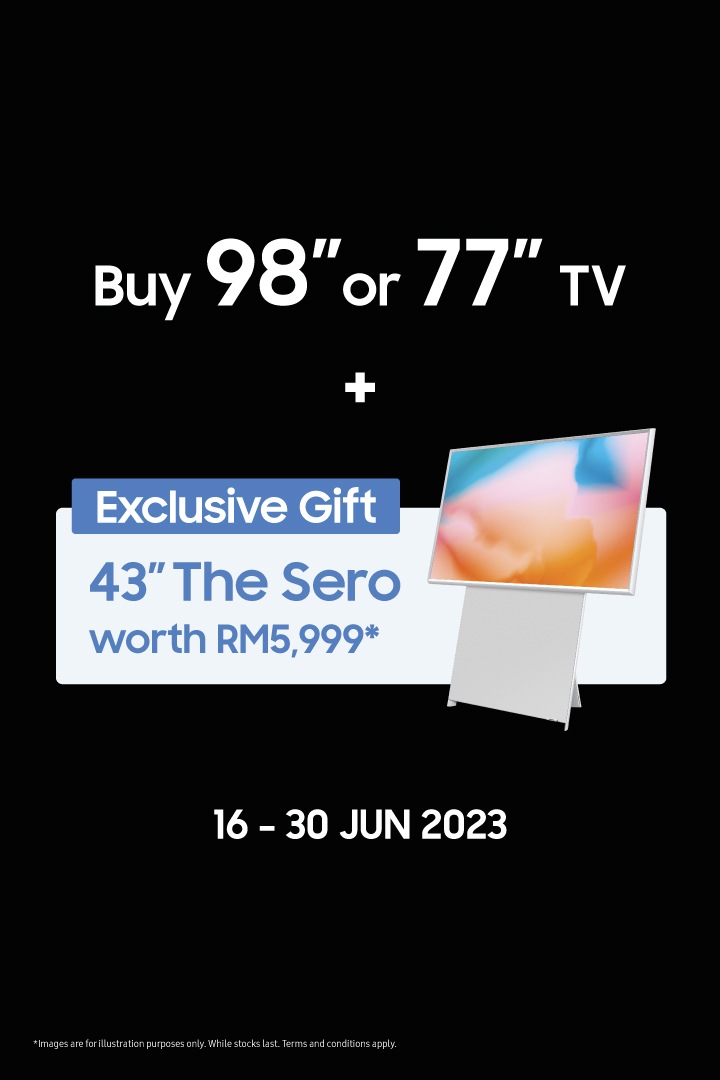 Ultra-large Screen TVs - The Sero | Samsung Malaysia