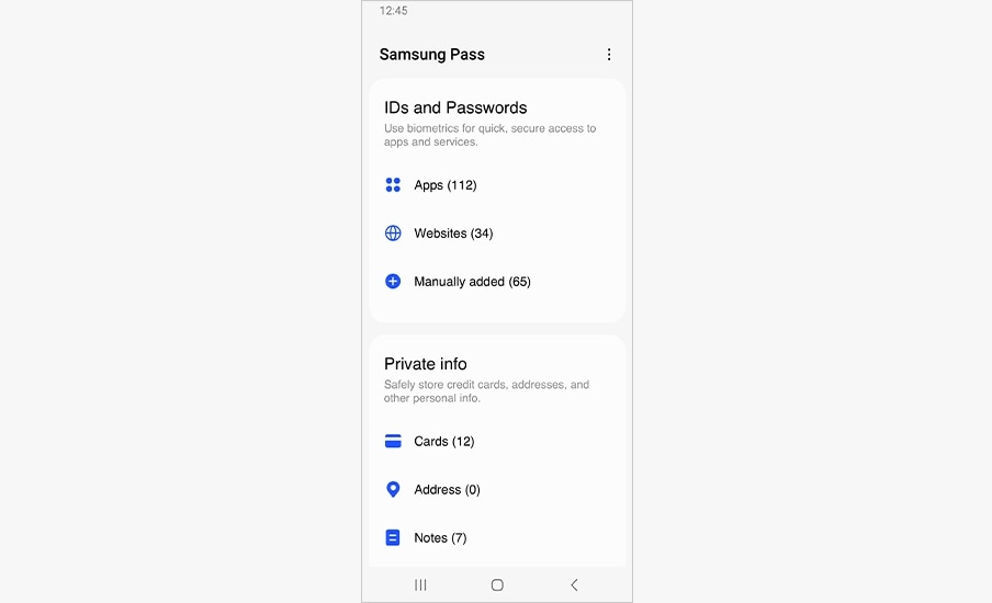Samsung Pass | Apps | Samsung Nederland
