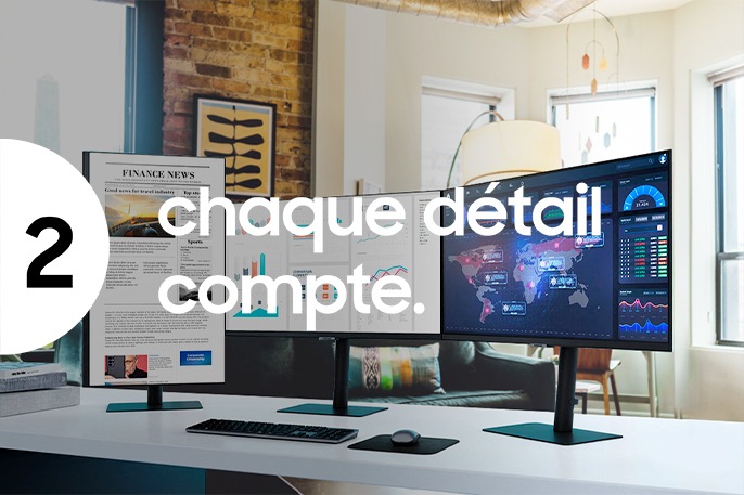 Le confort en télétravail grâce aux moniteurs haute résolution ...