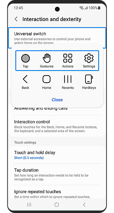 Mobile Universal Switch | Toegankelijkheid | Samsung NL