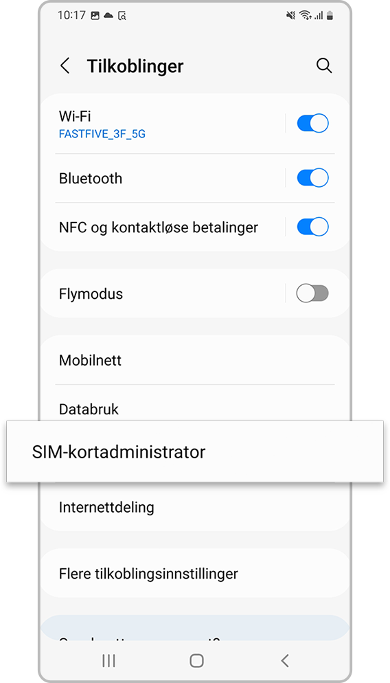 Slik installerer du et nano-SIM-kort og eSIM i Galaxy S22-serien ...