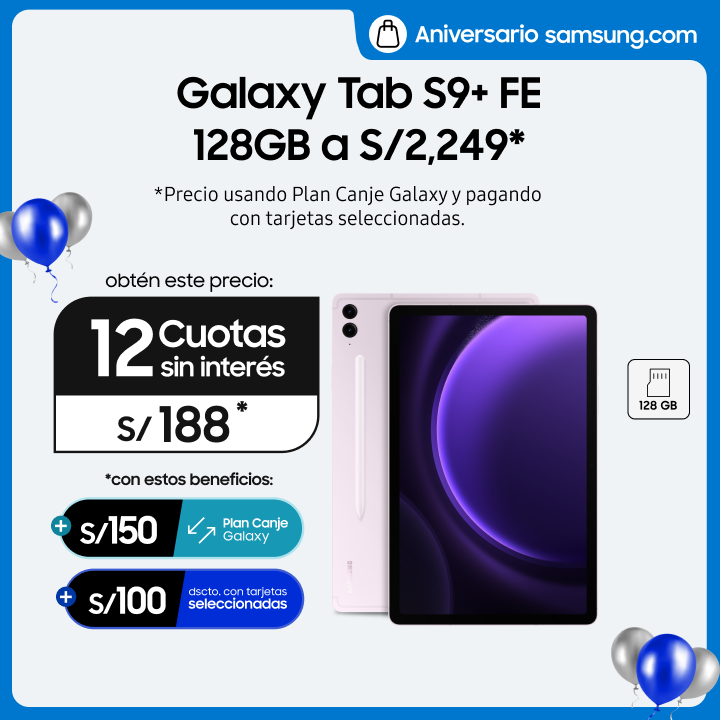 Compra tu Galaxy Tab S9 FE, FE+ | Samsung Perú