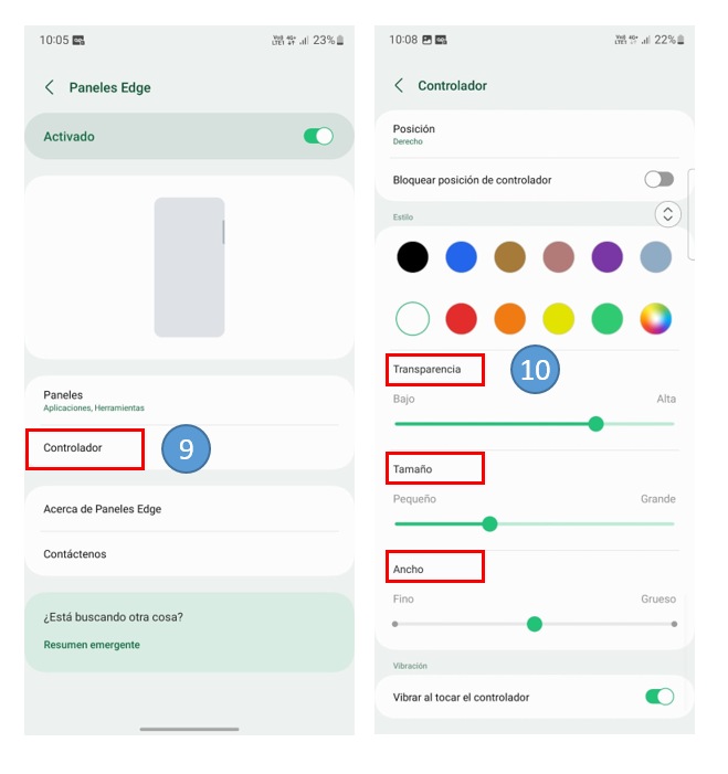 Comó personalizar edge panel de mi galaxy s23,s23+ y s23 ultra | Samsung PE