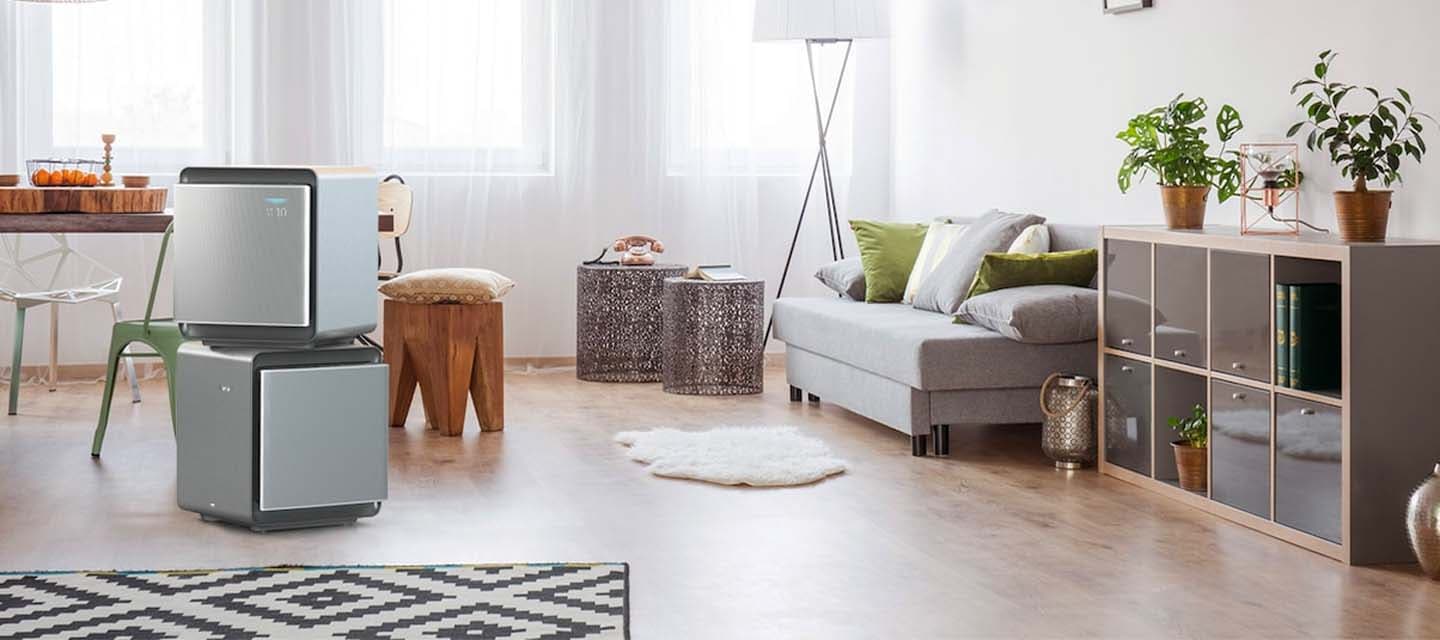 Nowoczesny oczyszczacz powietrza Cube | Samsung Polska