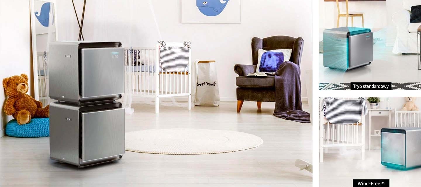 Nowoczesny oczyszczacz powietrza Cube | Samsung Polska