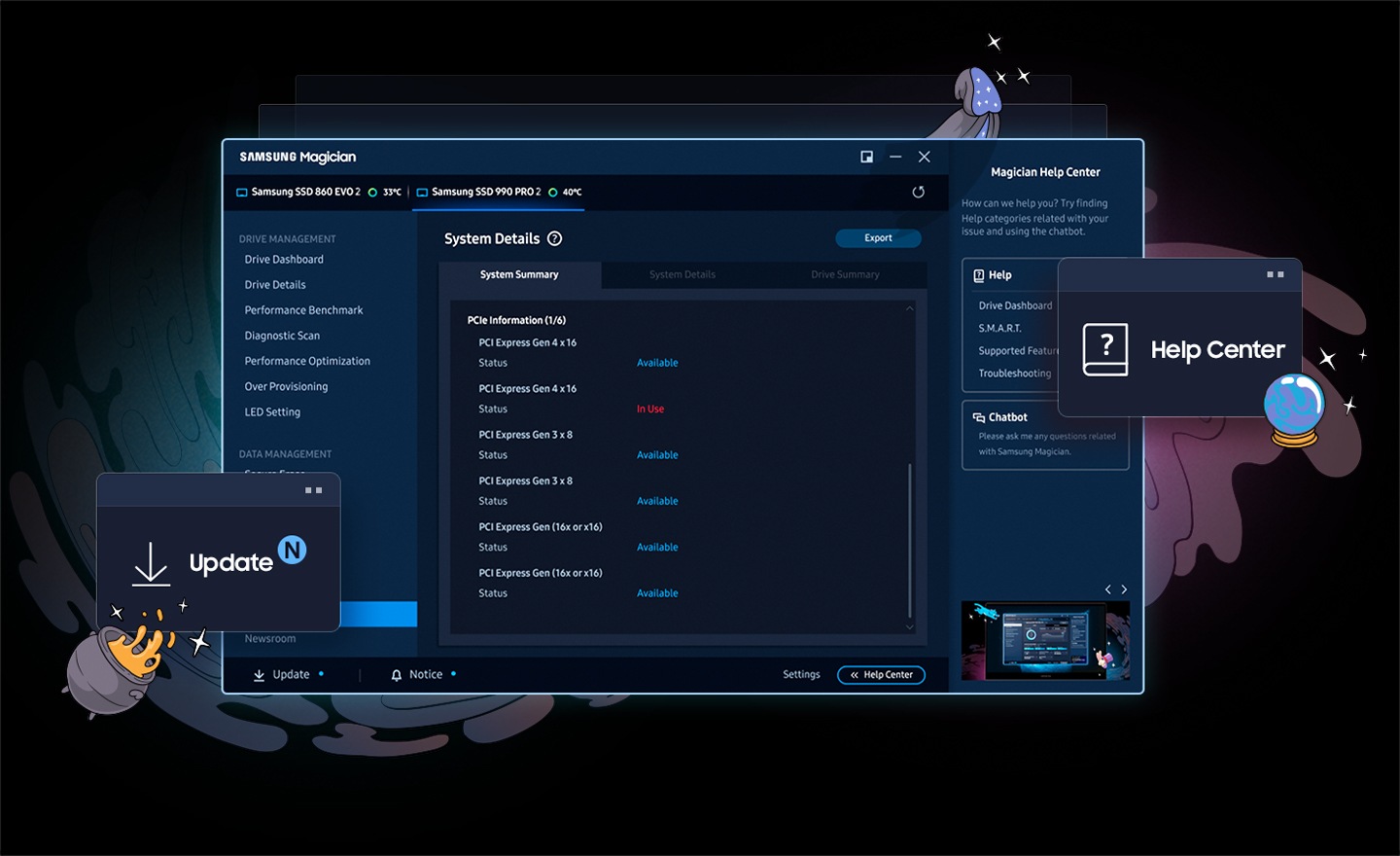 Oprogramowanie Samsung Magician | Samsung Polska