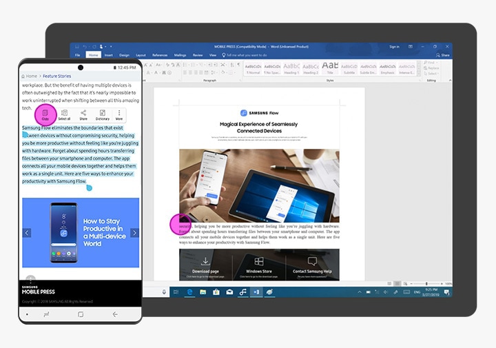 Samsung Flow | Apps e Serviços | Samsung Portugal
