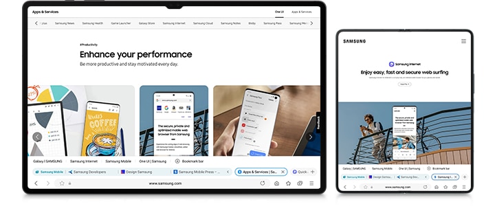 Samsung Internet Browser | Apps e Serviços | Samsung Portugal