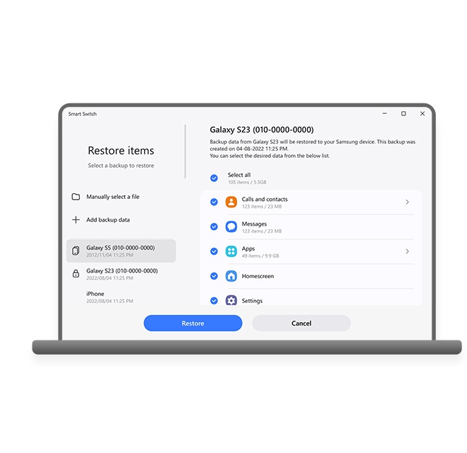 Smart Switch | Aplicações e serviços | Samsung PT