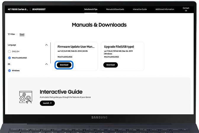 Como atualizar a TV Samsung via USB | Samsung Portugal