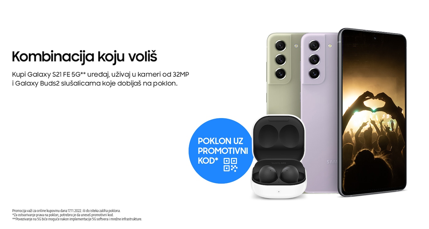 Promocija mobilnih telefona: Kombinacija koju voliš | Samsung Srbija