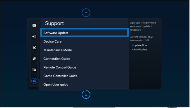 How to update the software on your Samsung smart TV? | Samsung Gulf