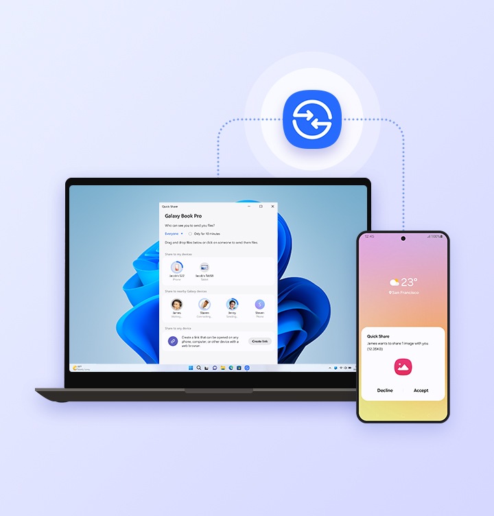 Quick Share | Apps & Services | Samsung Singapore