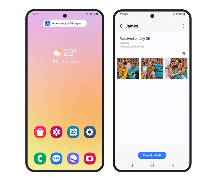 Quick Share | Apps & Services | Samsung Singapore