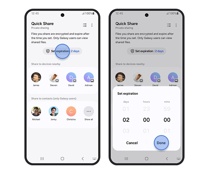 Quick Share | Apps & Services | Samsung Singapore