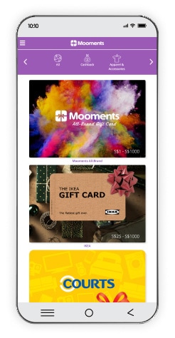 Redeem Mooments e-gift cards | Samsung Singapore