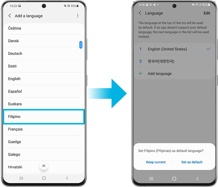How to add/remove languages on Samsung Mobile Device? | Samsung SG