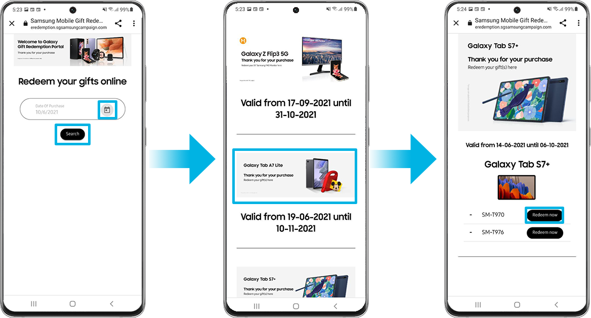 Samsung Gift Redemption Guide | Samsung Singapore