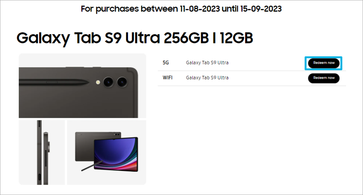 Samsung Gift Redemption Guide | Samsung Singapore